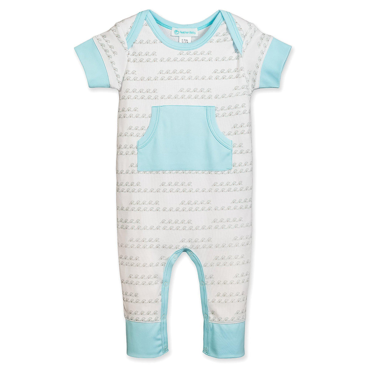 Kangaroo Romper Long Romper Pima Cotton lightweight organic baby gift ...